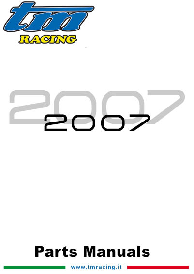 Parts Manuals: 2004>2007 - TM UK: TM 'Moto' Official Importer