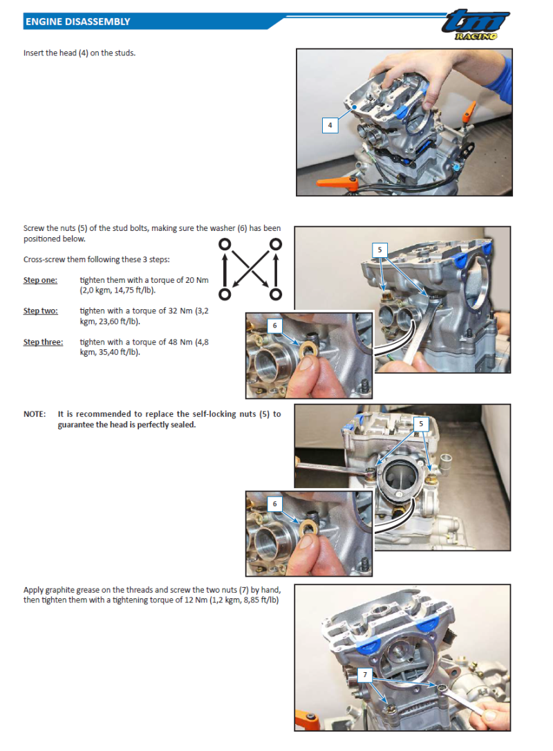 Torque Settings - TM UK: TM 'Moto' Official Importer