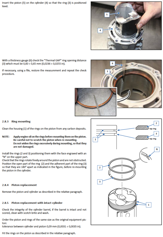 Piston / Ring Change: 2-Stroke - TM UK: TM 'Moto' Official Importer