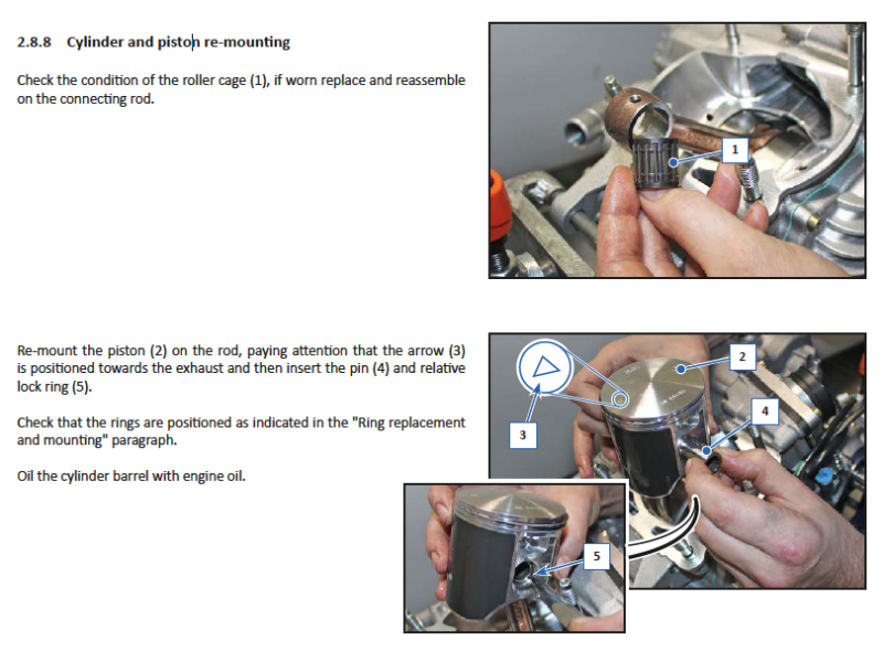 Piston / Ring Change: 2-Stroke - TM UK: TM 'Moto' Official Importer